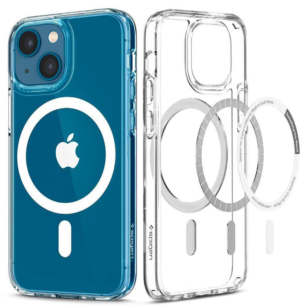 Case iPhone 13 Spigen Ultra Hybrid Mag MagSafe White Case Tempered Glass Spigen Glas.Tr Slim Shop Spigen.pl